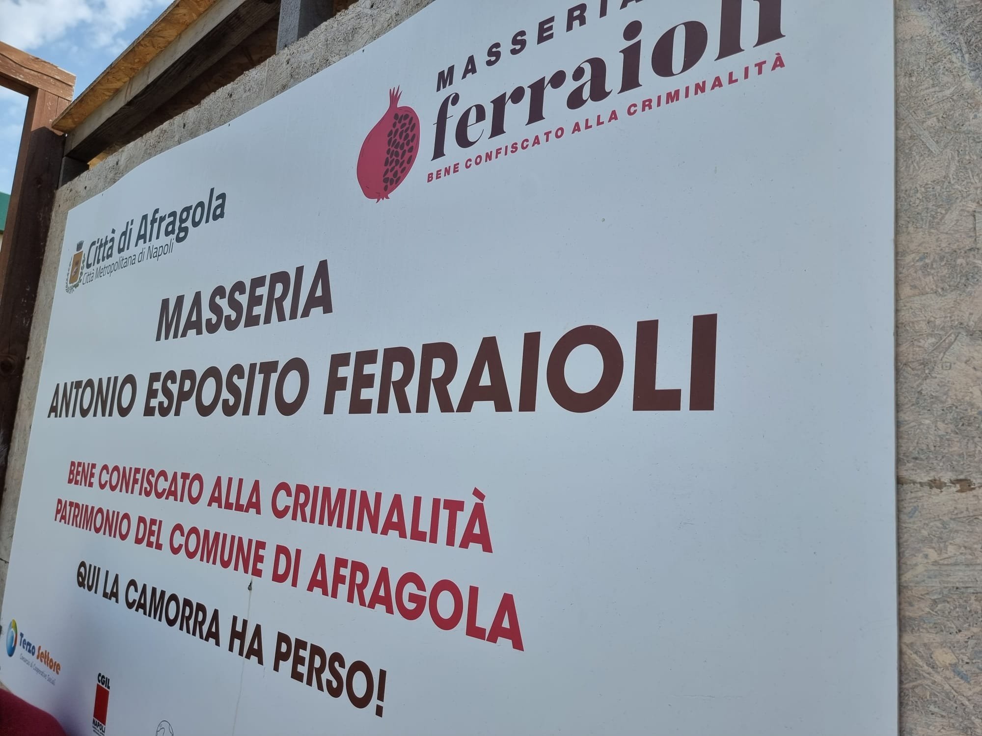 Camorra, svolto presidio nel bene confiscato "Masseria Antonio Esposito ...